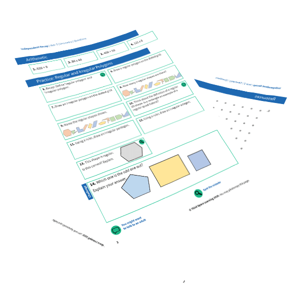 Irregular Polygons Worksheet