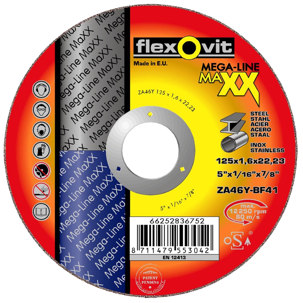 Flexovit MegalineMaXX Doorslijpschijf - lasaulec.nl - Technische groothandel