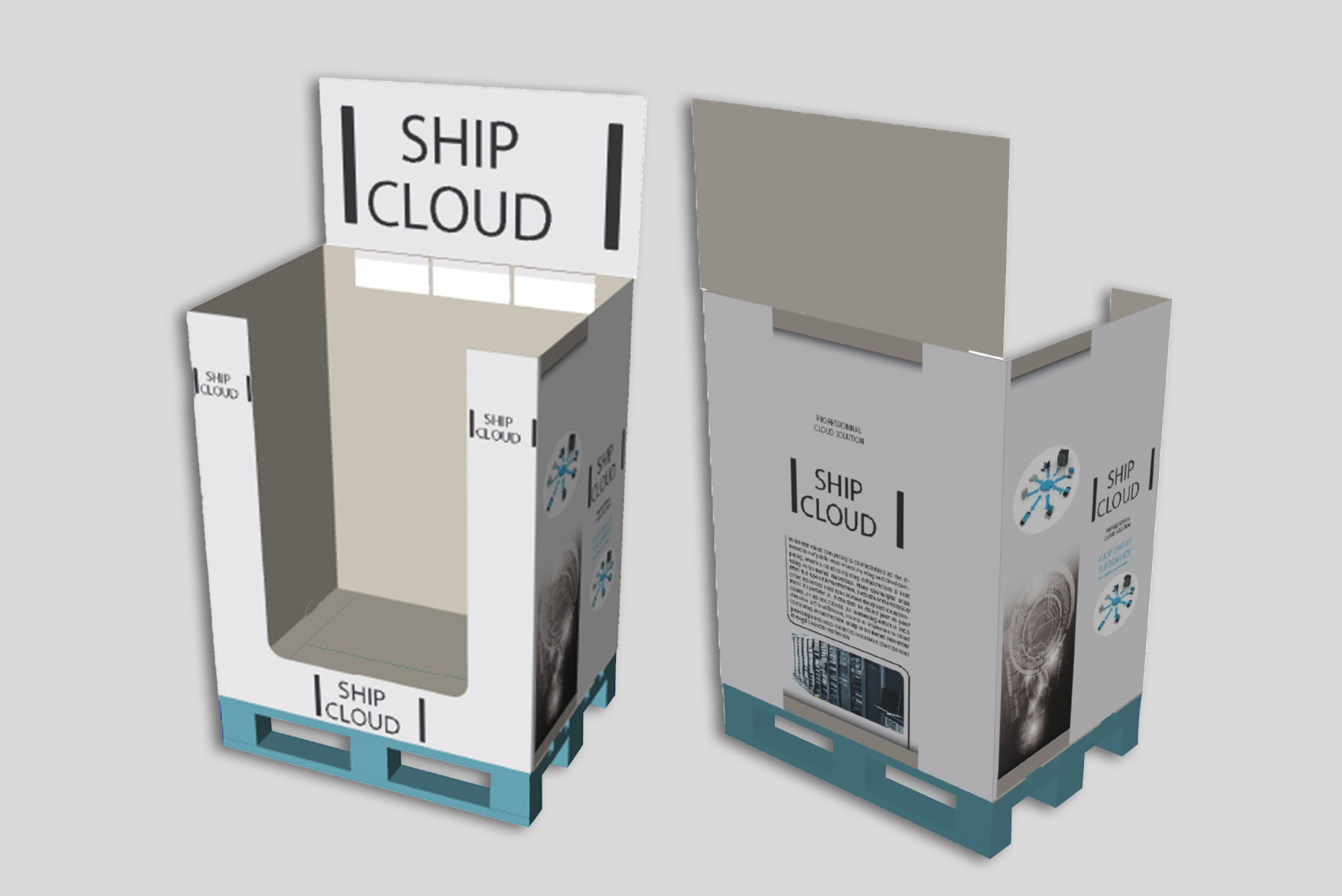 PLV Box demi palette