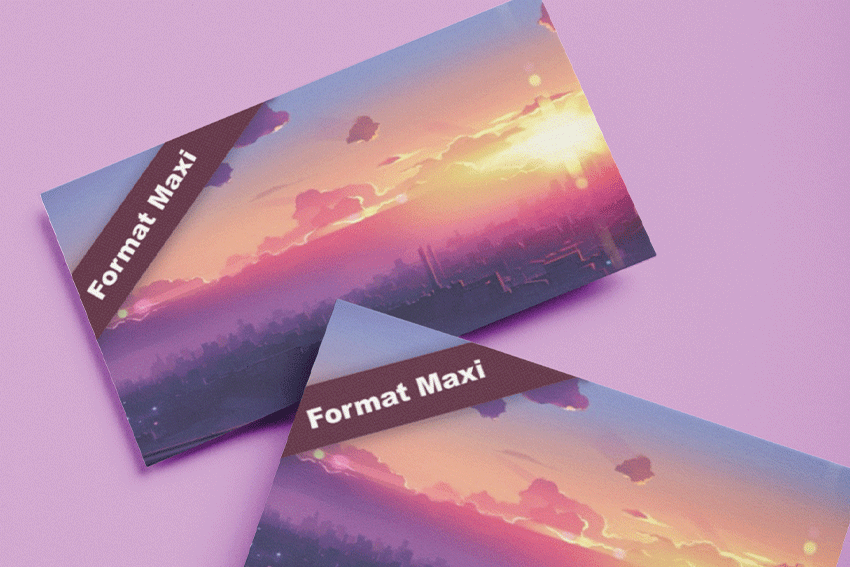 Carte postale format maxi personnalisée