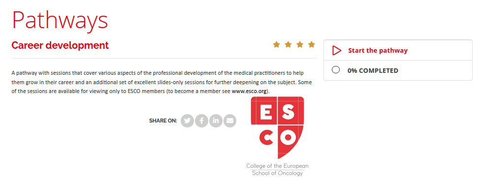 ESCO dedicated e-learning sessions - College of the European School of ...