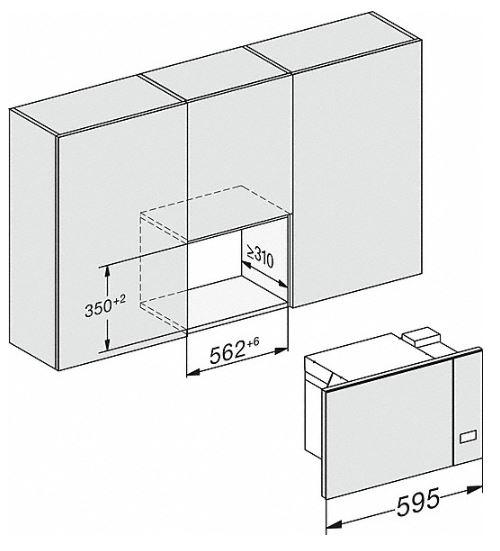 Miele ContourLine M2234SC Obsidian Black Built-In Microwave with Grill ...