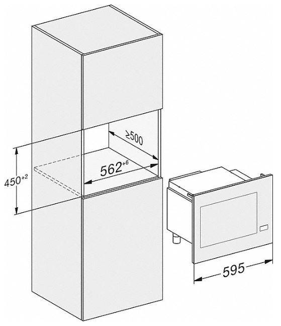 Miele ContourLine M2240SC Obsidian Black Built-In Microwave (11093910 ...