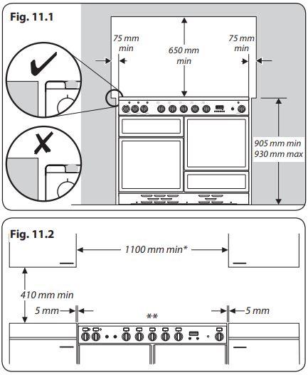 Rangemaster CLA110ECBL/C 110cm Ceramic Range Cooker Classic Black ...