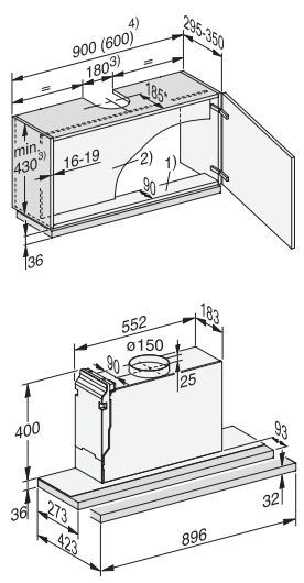 Miele DAS 2920 EDST Telescopic Cooker Hood, Stainless Steel, A Rated ...
