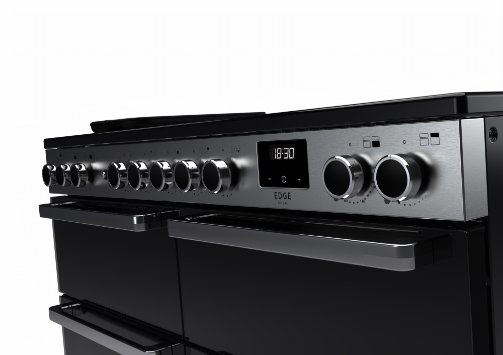 Rangemaster EDDLB110EIGBLK/CM1 110cm Induction Range Cooker Edge Deluxe ...