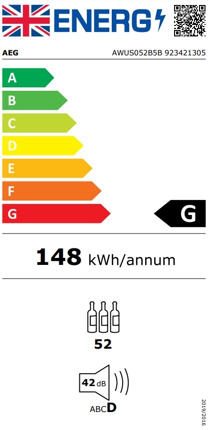 AEG AWUS052B5B 5000 Integrated Wine Cooler | Marks Electrical