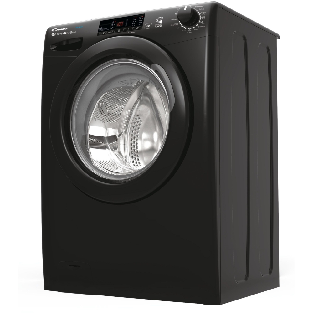 Candy CS 148TWBB4/1-80 Washing Machine, 8kg, 1400 Spin, Black, B Rated ...