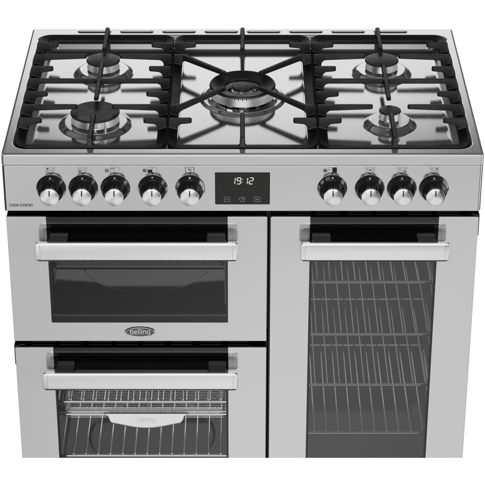 Belling RCA COOKCENTRE 90DF 90cm Dual Fuel Range Cooker, Stainless ...