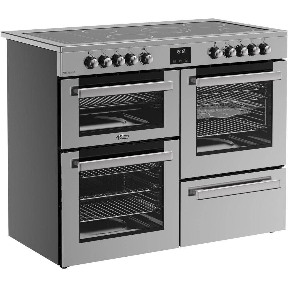 Belling RCA COOKCENTRE 110E 110cm Ceramic Range Cooker, Stainless Steel ...