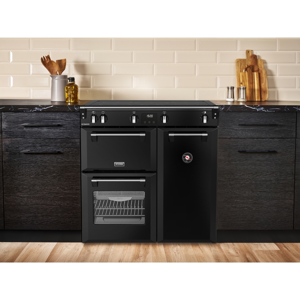 Stoves Richmond 90Ei TCH 90cm Induction Range Cooker, Black, A Rated ...