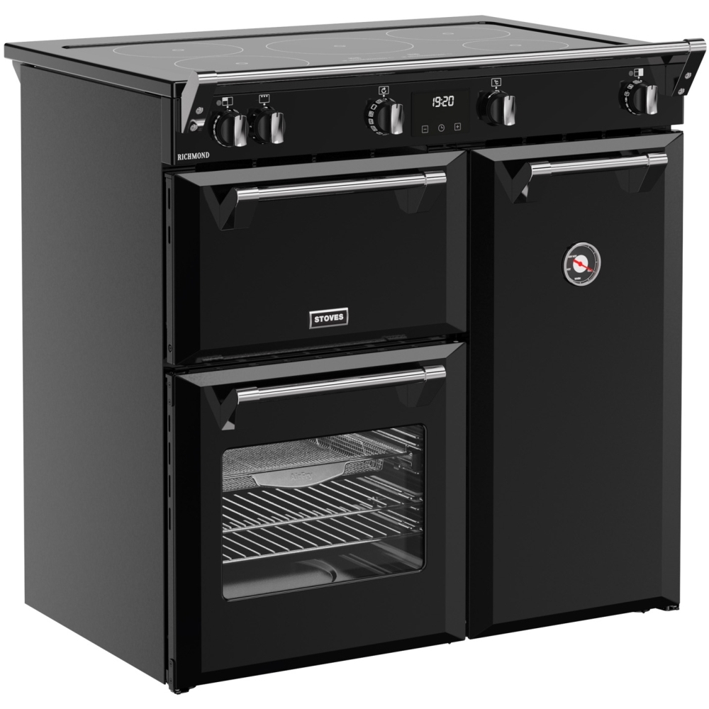 Stoves Richmond 90Ei TCH 90cm Induction Range Cooker, Black, A Rated ...