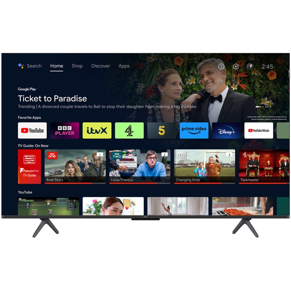 TCL 50C655K C655K 50" QLED PRO 4K Ultra HD Smart TV, Black, F Rated ...