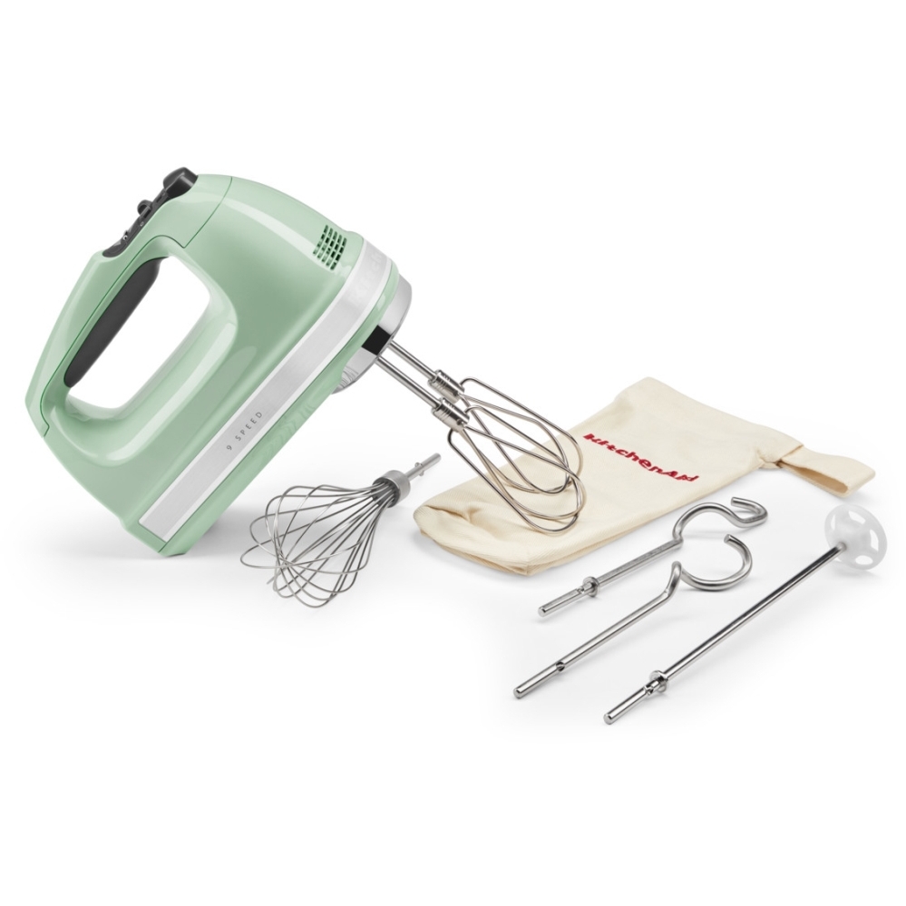 KitchenAid 5KHM9212BPT Pistachio Retro Hand Mixer 9 Speed