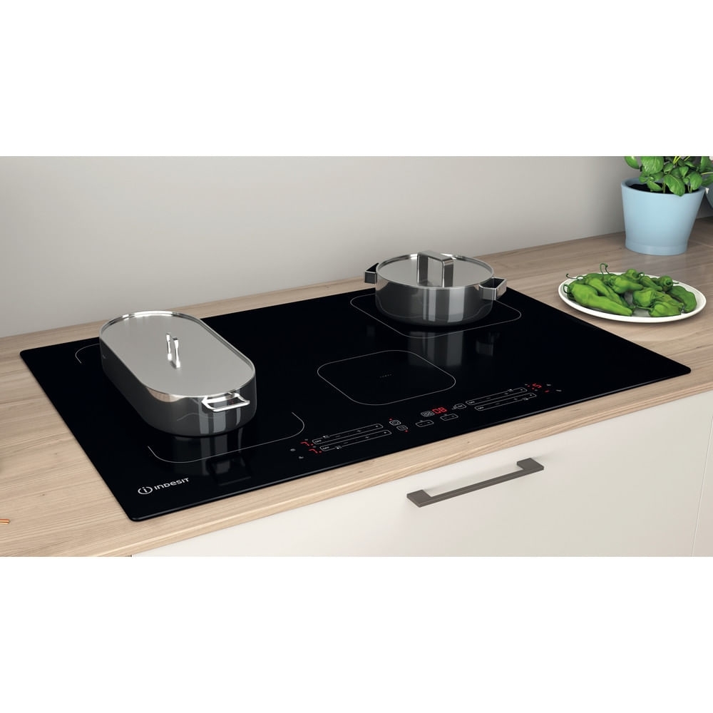 Indesit IB21B77NE 77cm Induction Hob, Black (869991592370) | Marks ...