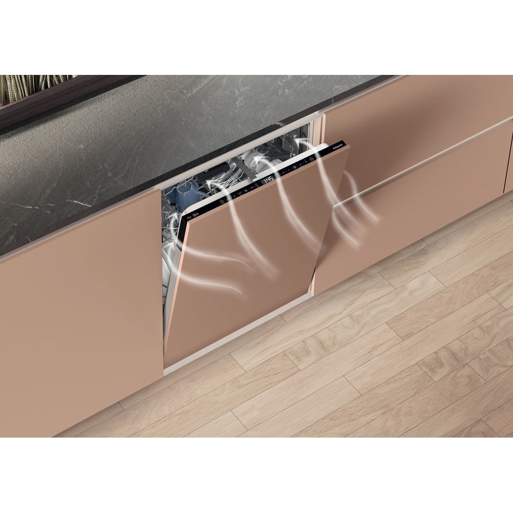 Hotpoint Hydroforce H8IHT59LSUK Fully Integrated Dishwasher, 14 Place ...