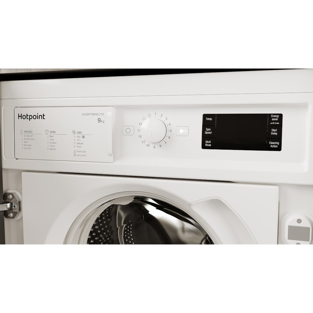 Hotpoint BIWMHG91485UK Integrated Washing Machine, 9kg, 1400 Spin ...
