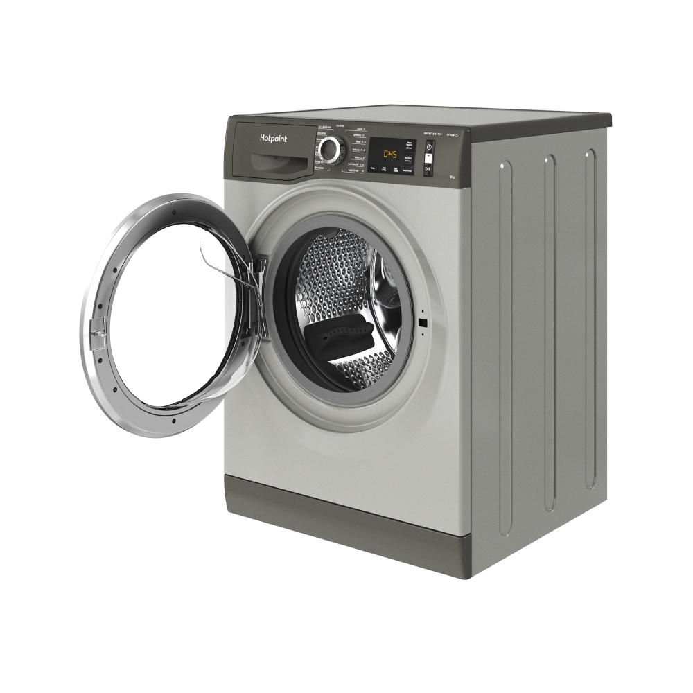 Hotpoint NM11 948 GC A UK Washing Machine, 9kg, 1400 Spin, Grey, A ...