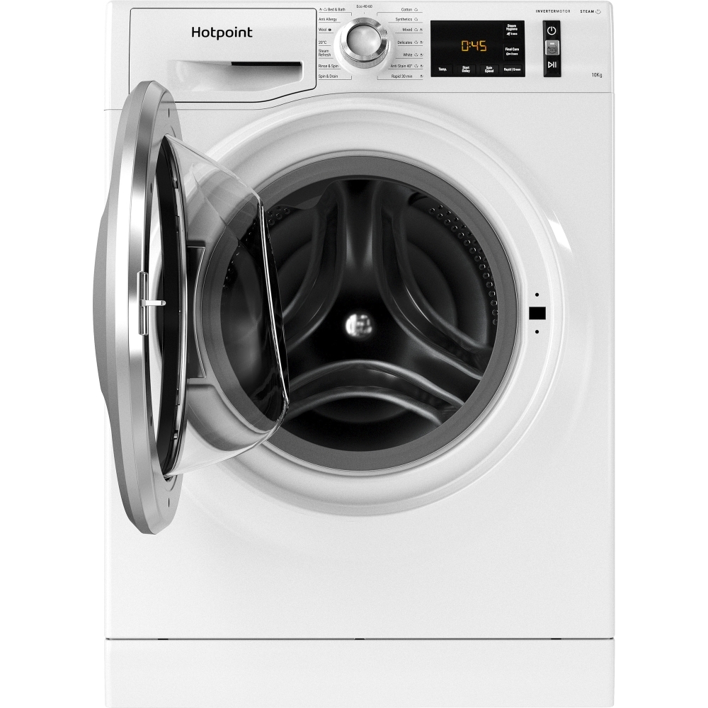Hotpoint NM11 1048 WC A UK Washing Machine, 10kg, 1400 Spin, White, A ...