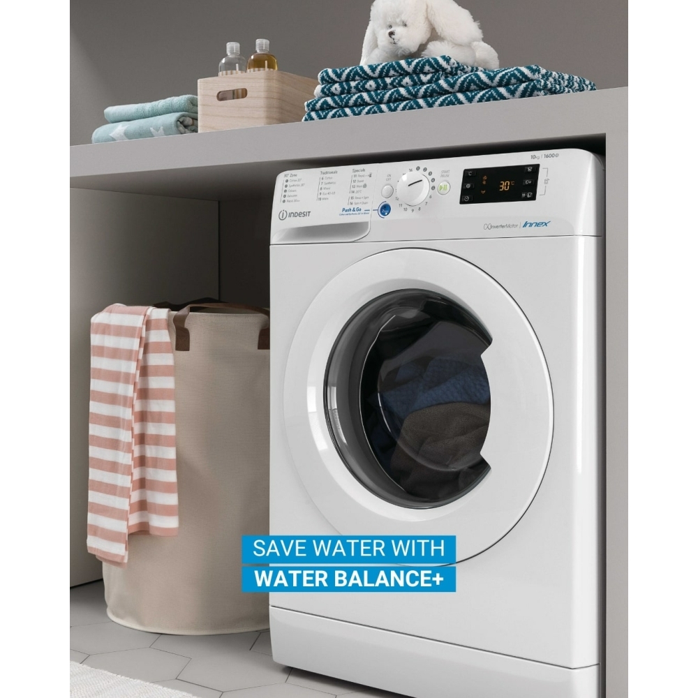 Indesit BWE 101496X WV UK Washing Machine, 10kg, 1400 Spin, White, A ...