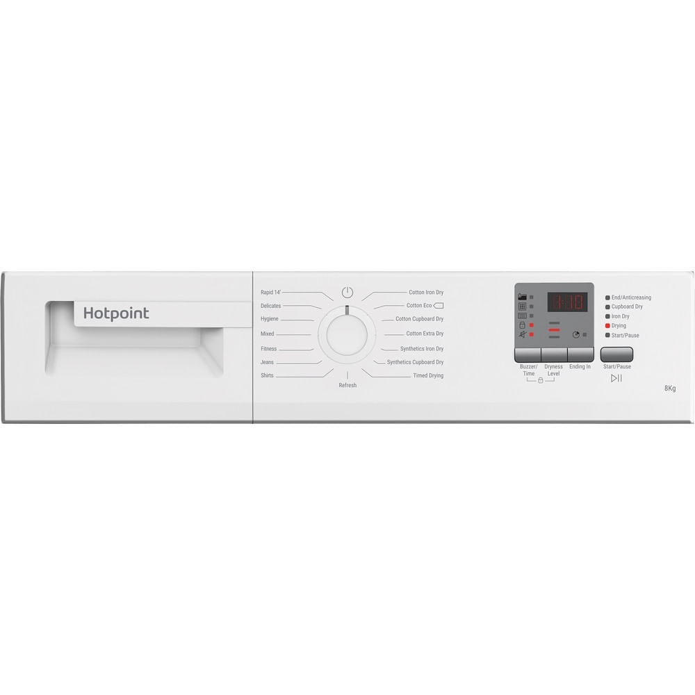 Hotpoint C HD C82 WWGD UK Condenser Tumble Dryer, 8kg, White, B Rated ...