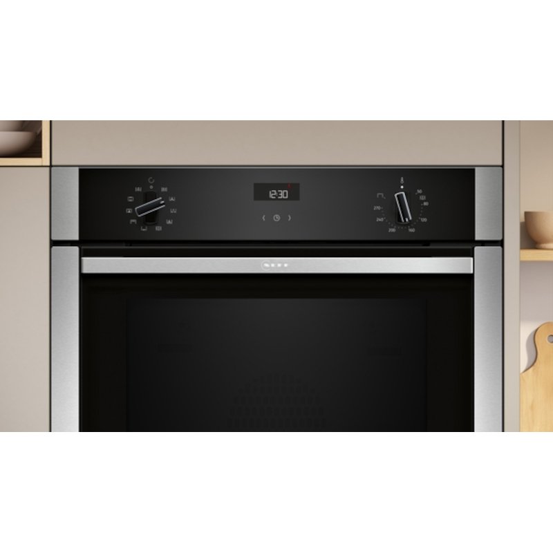 Neff B3ACE4AN3B N50 Built-In Electric Single Oven, Stainless Steel, A+ ...