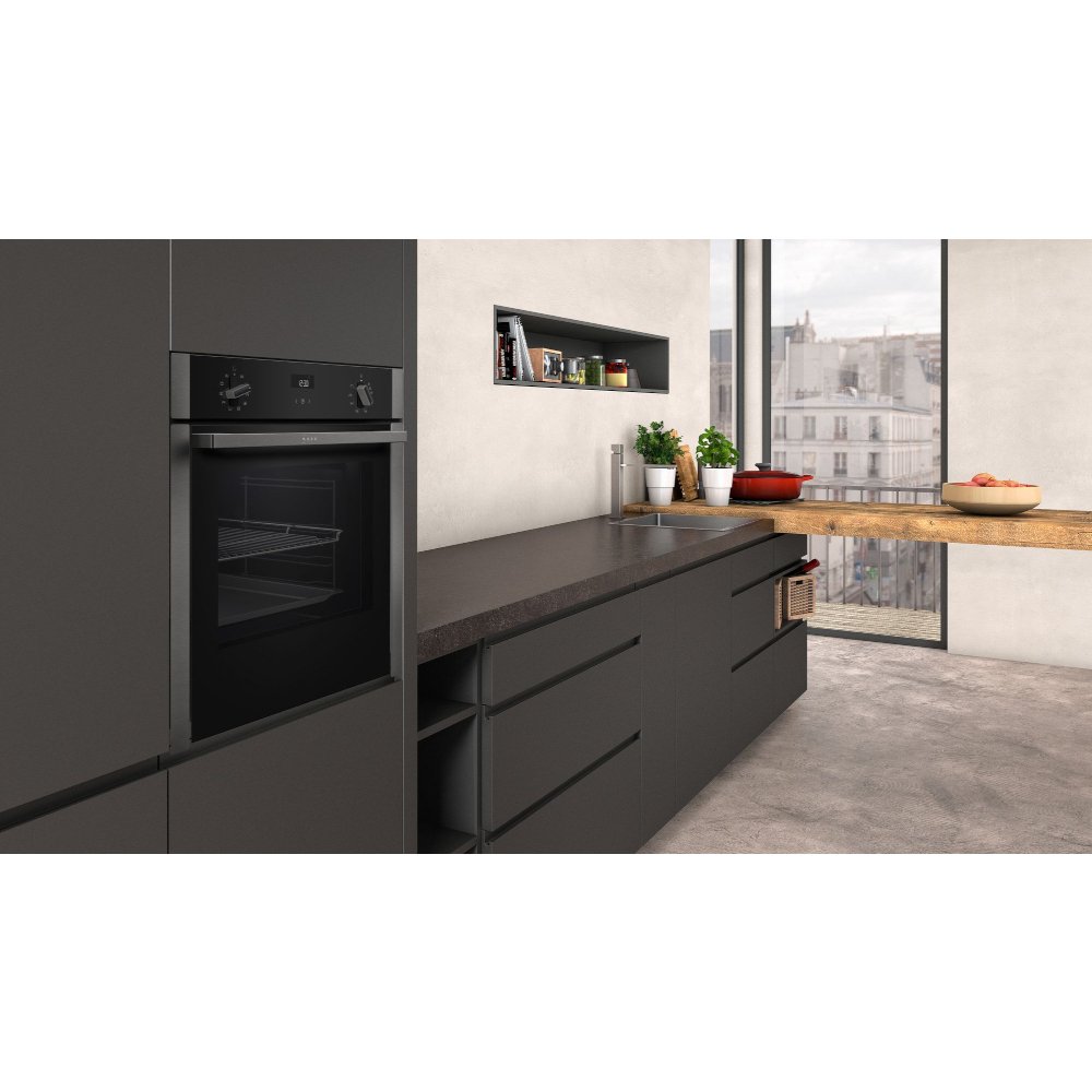 Neff N50 Slide and Hide B3ACE4HG0B Built-In Electric Single Oven ...