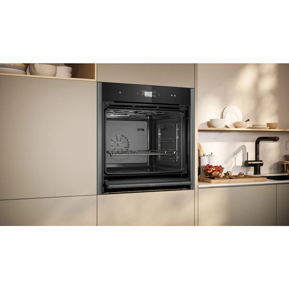 Neff N90 Slide and Hide B64FS31G0B Built-In Electric Single Oven ...