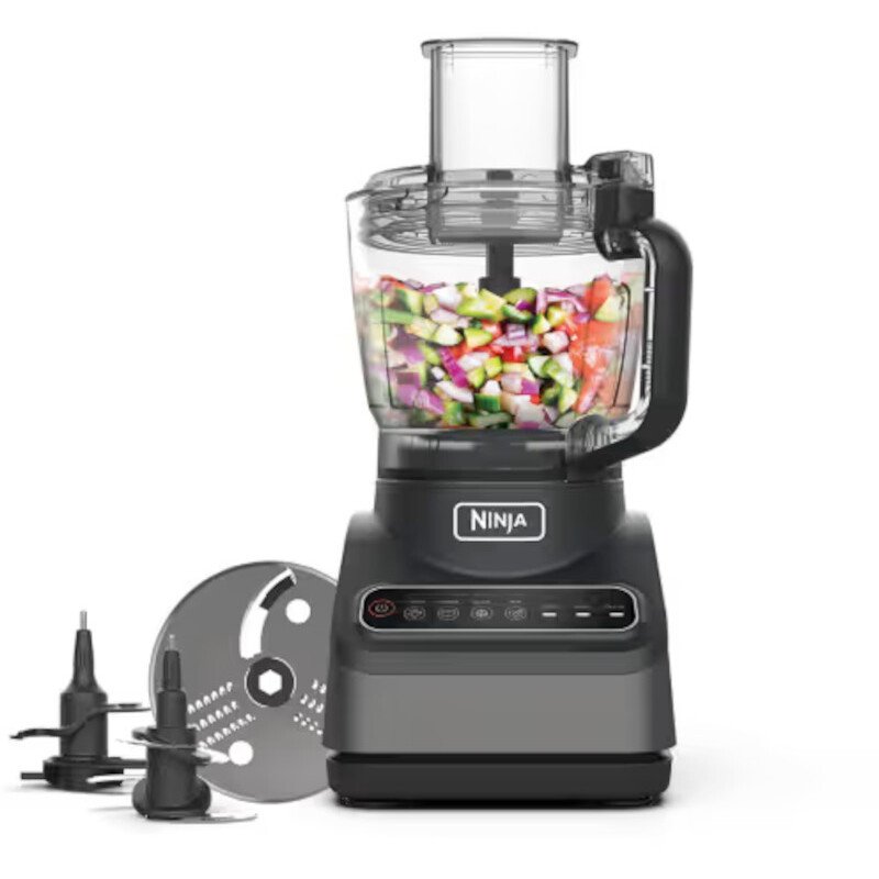 Ninja BN650UK Food Processor with Auto-iQ, Grey | Marks Electrical