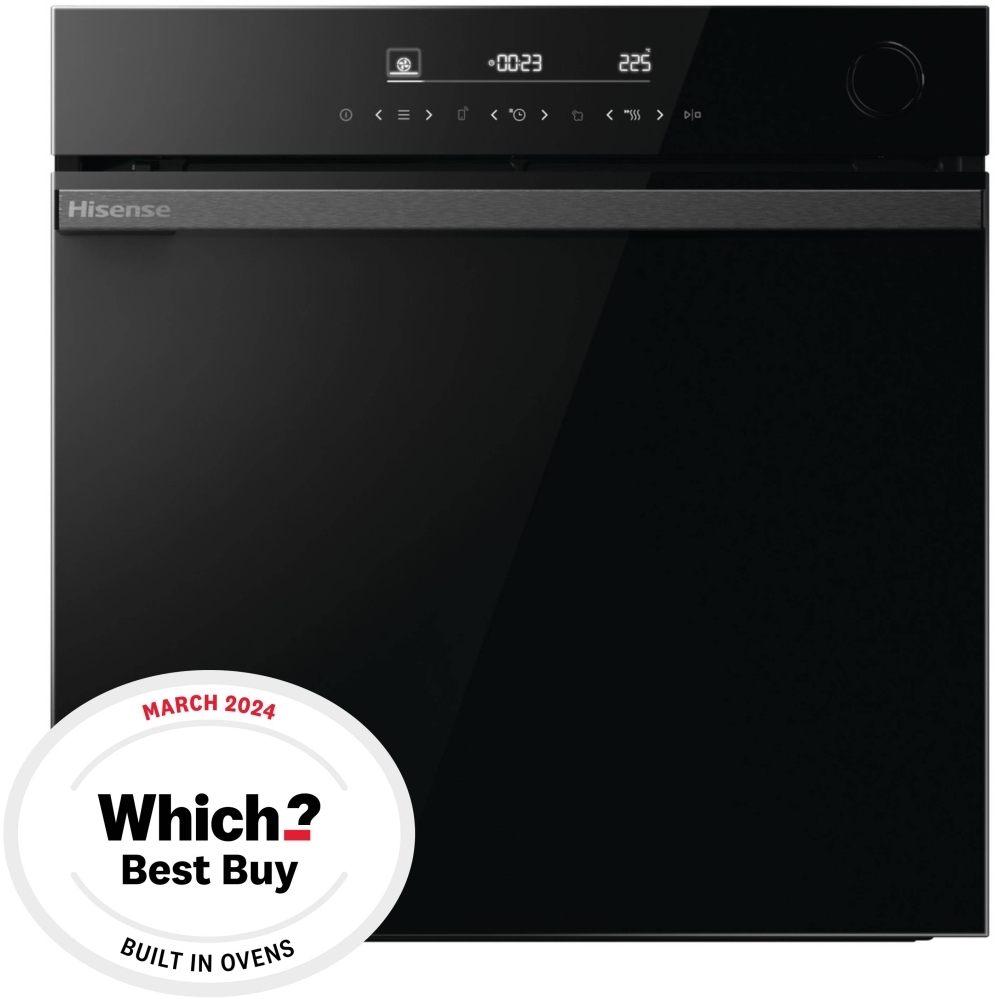 Hisense BSA66346PDBGUK Hi6 BlackLine Built-In Electric Single Oven with Pyrolytic Cleaning, A+ ...
