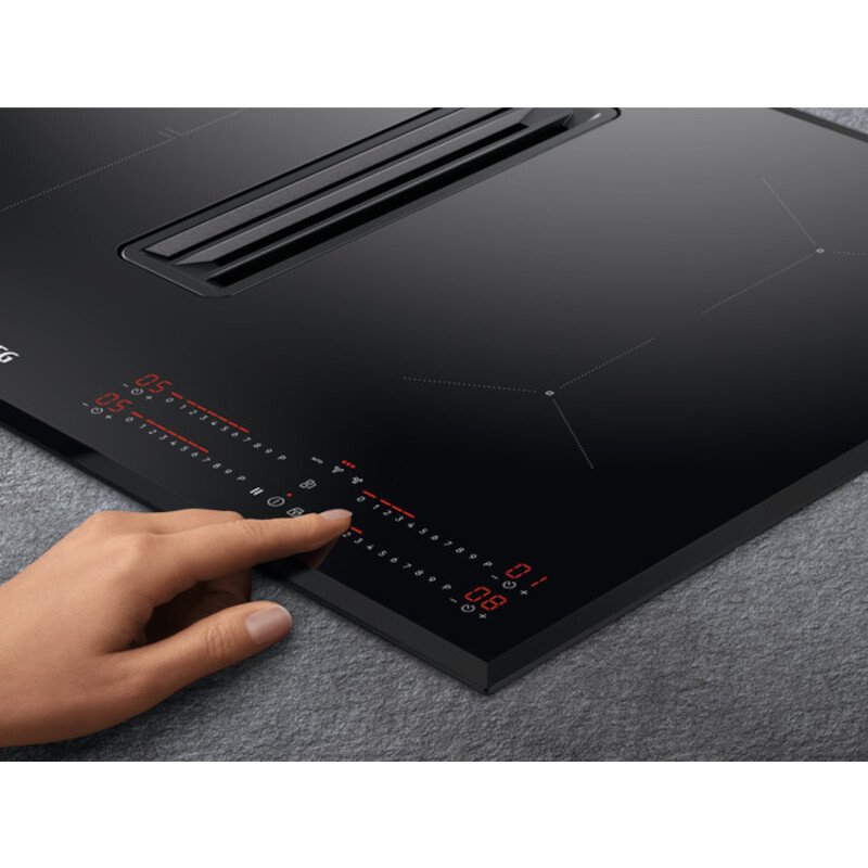 AEG CCE84543FB 6000 78cm Vented Hob, Black, A+ Rated | Marks Electrical