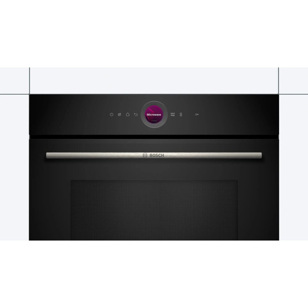 Bosch CEG732XB1B Series 8 Built-In Microwave with Grill, Black | Marks ...