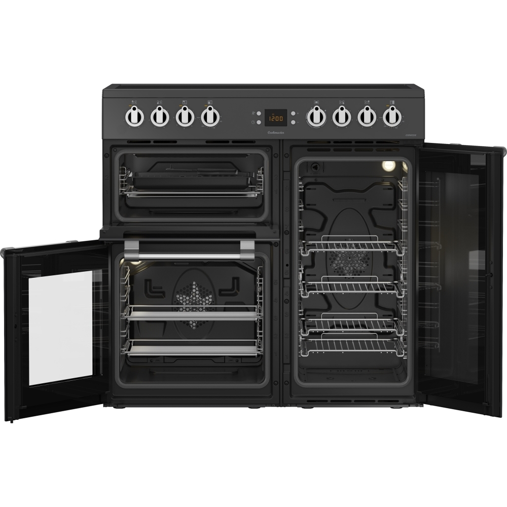 Leisure CK90C230T Cookmaster 90cm Ceramic Range Cooker, Grey, A Rated ...