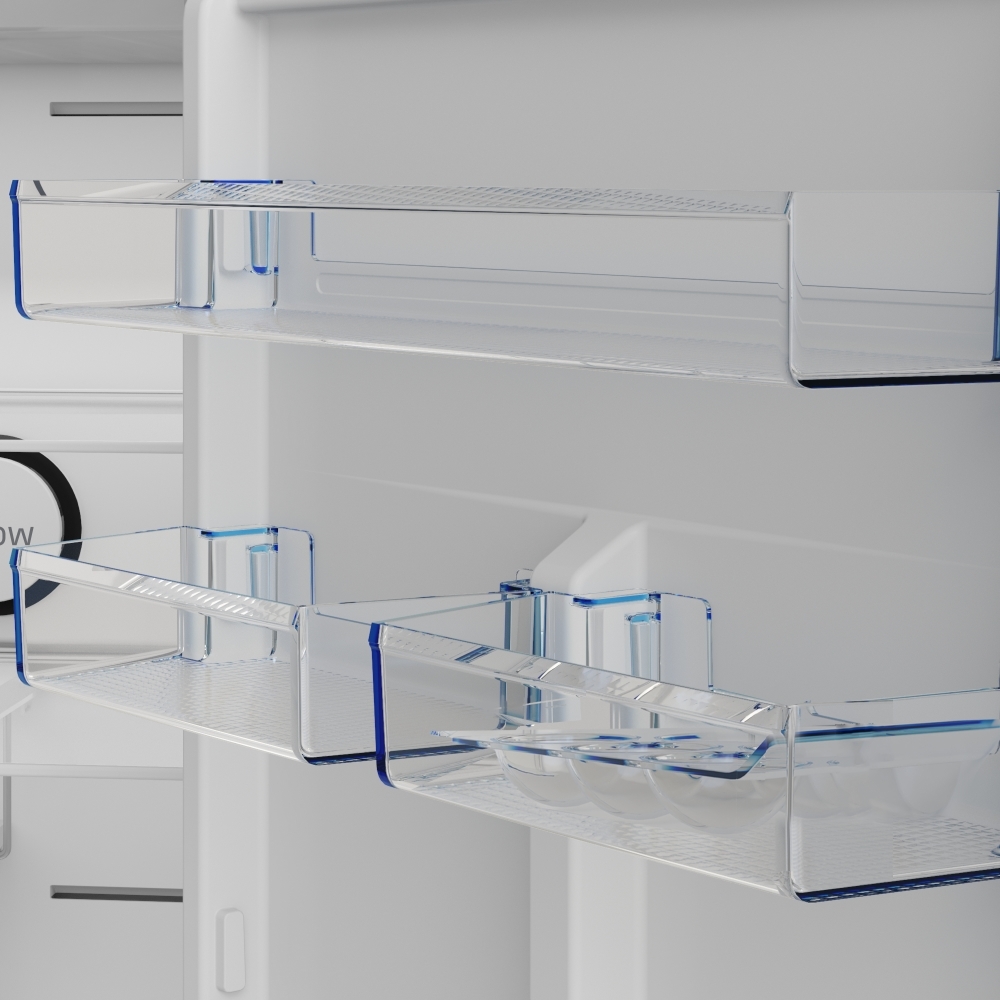 Beko CNG4692S No Frost Fridge Freezer, 50/50, Silver, E Rated | Marks ...