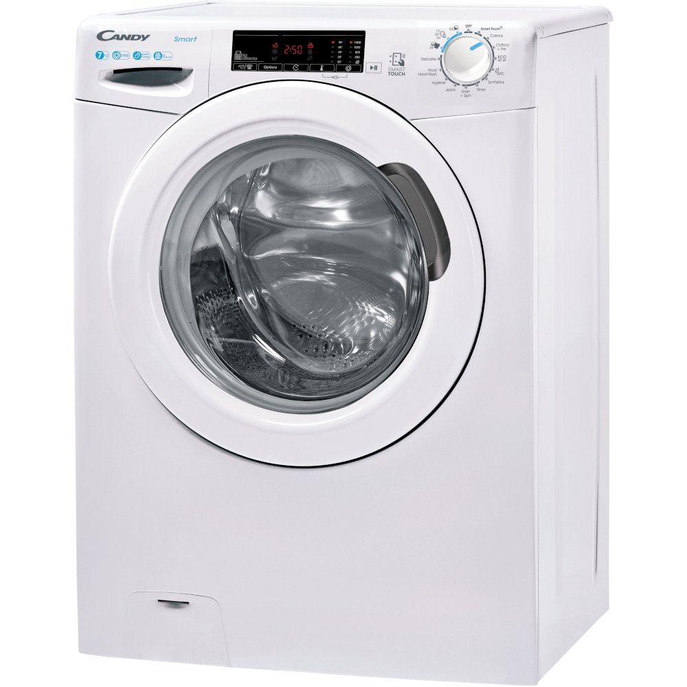 Candy CS 147TE Washing Machine, 7kg, 1400 Spin, White, D Rated (CS147TE ...