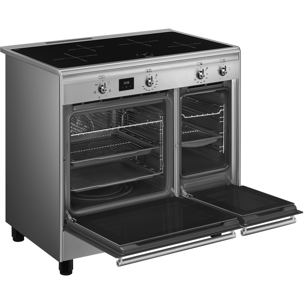 Smeg CX92IM Concert 90cm Induction Range Cooker, Stainless Steel, A ...