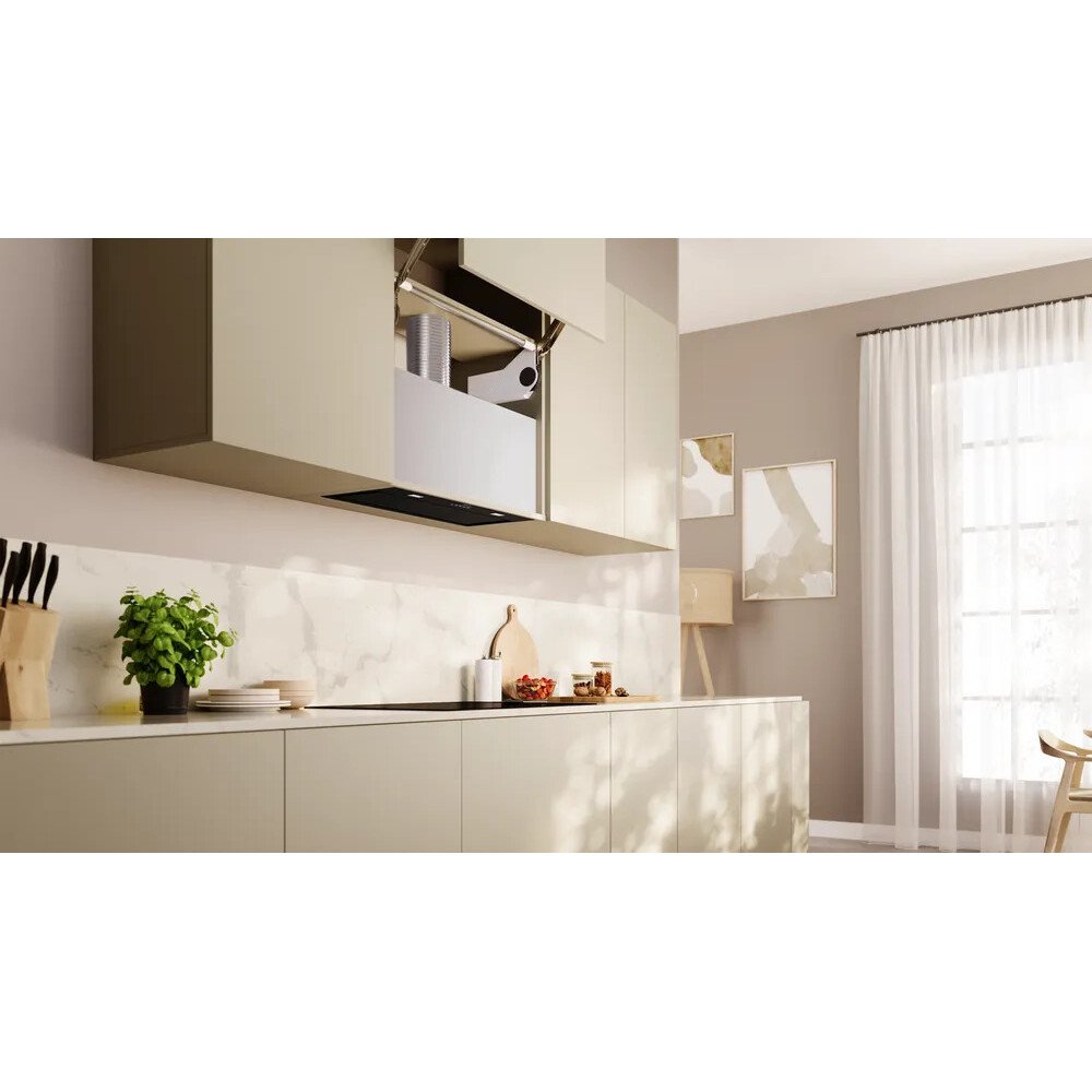 Neff D75NAC1S0B N70 Canopy Cooker Hood, Black, A Rated | Marks Electrical