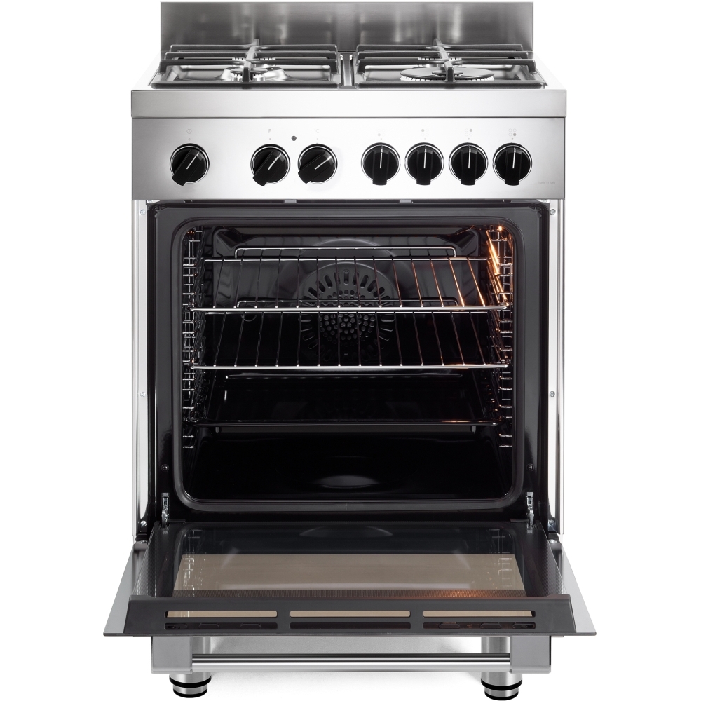 DeLonghi DSC 626MLX-1 Modern Single Oven Dual Fuel Cooker, Stainless ...