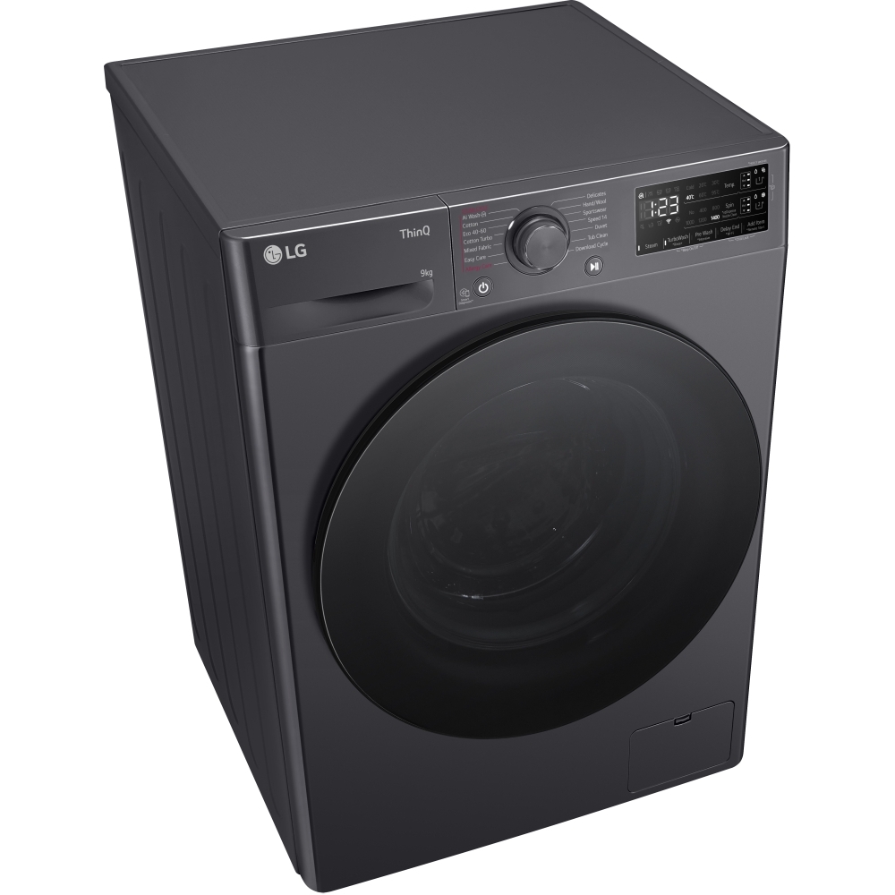 LG F4Y509GBLA1 Washing Machine, 9kg, 1400 Spin, Grey, A Rated | Marks ...
