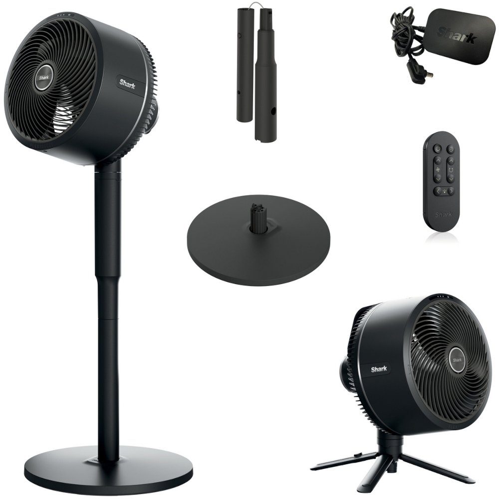 Shark FA220UK FlexBreeze High-Velocity Hybrid Cordless & Corded Fan ...