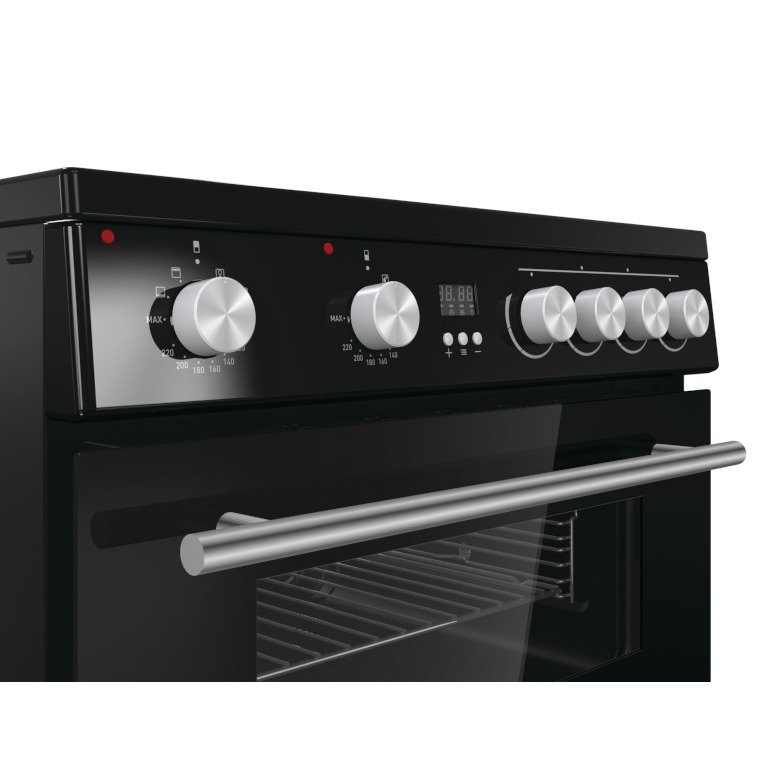 Hisense HDE3211BBUK Ceramic Electric Cooker with Double Oven, Black, A ...