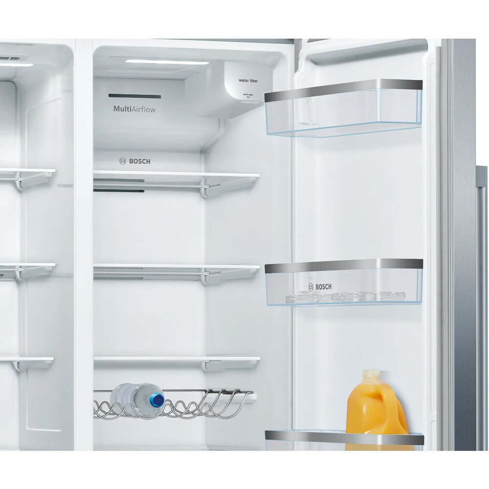 Bosch KAD93AIERG Series 6 American Fridge Freezer, Plumbed, Stainless ...