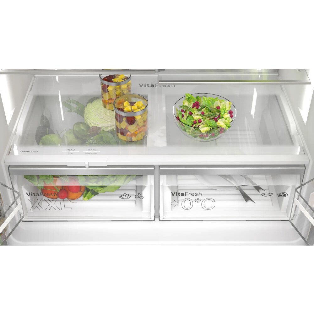 Bosch KFD96APEA Series 6 American Fridge Freezer, Plumbed, Stainless ...
