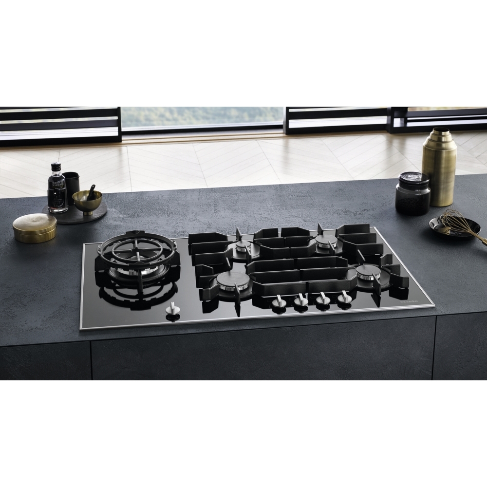 Miele KM3054-1 94cm 5 Burner Gas Hob, Black | Marks Electrical