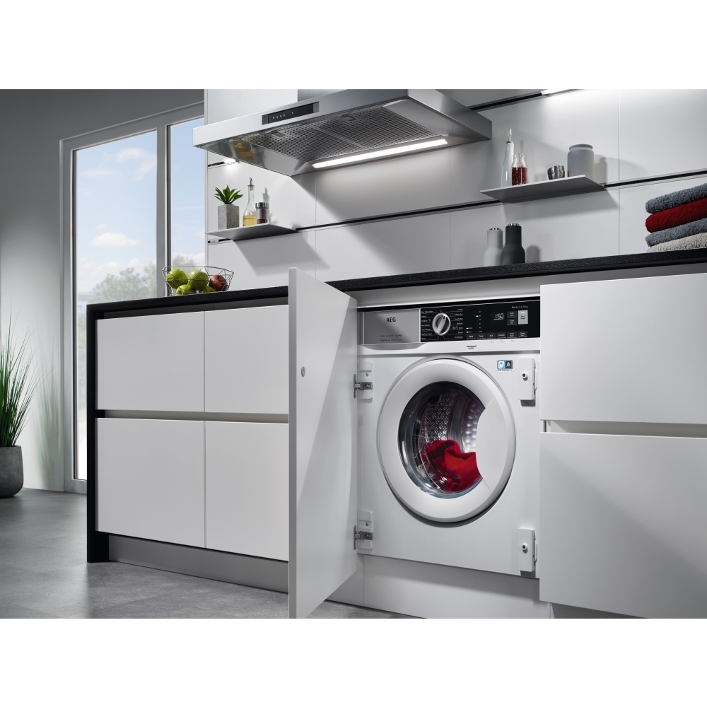 AEG L7WE74634BI 7000 ProSteam® Integrated Washer Dryer, 7kg/4kg, 1600 ...