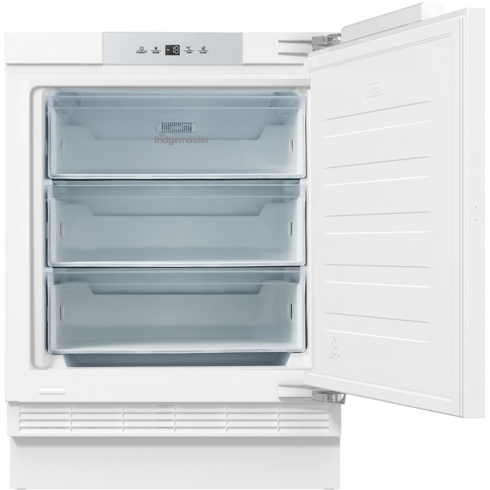 Fridgemaster MBUZ6097E Static Built-Under Freezer, Fixed Hinge, White ...