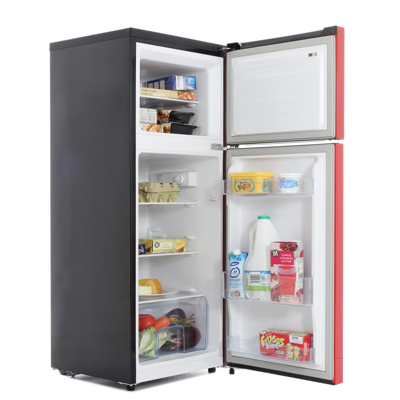 Buy Fridgemaster MTM48120R Fridge Freezer - Red/Black | Marks Electrical
