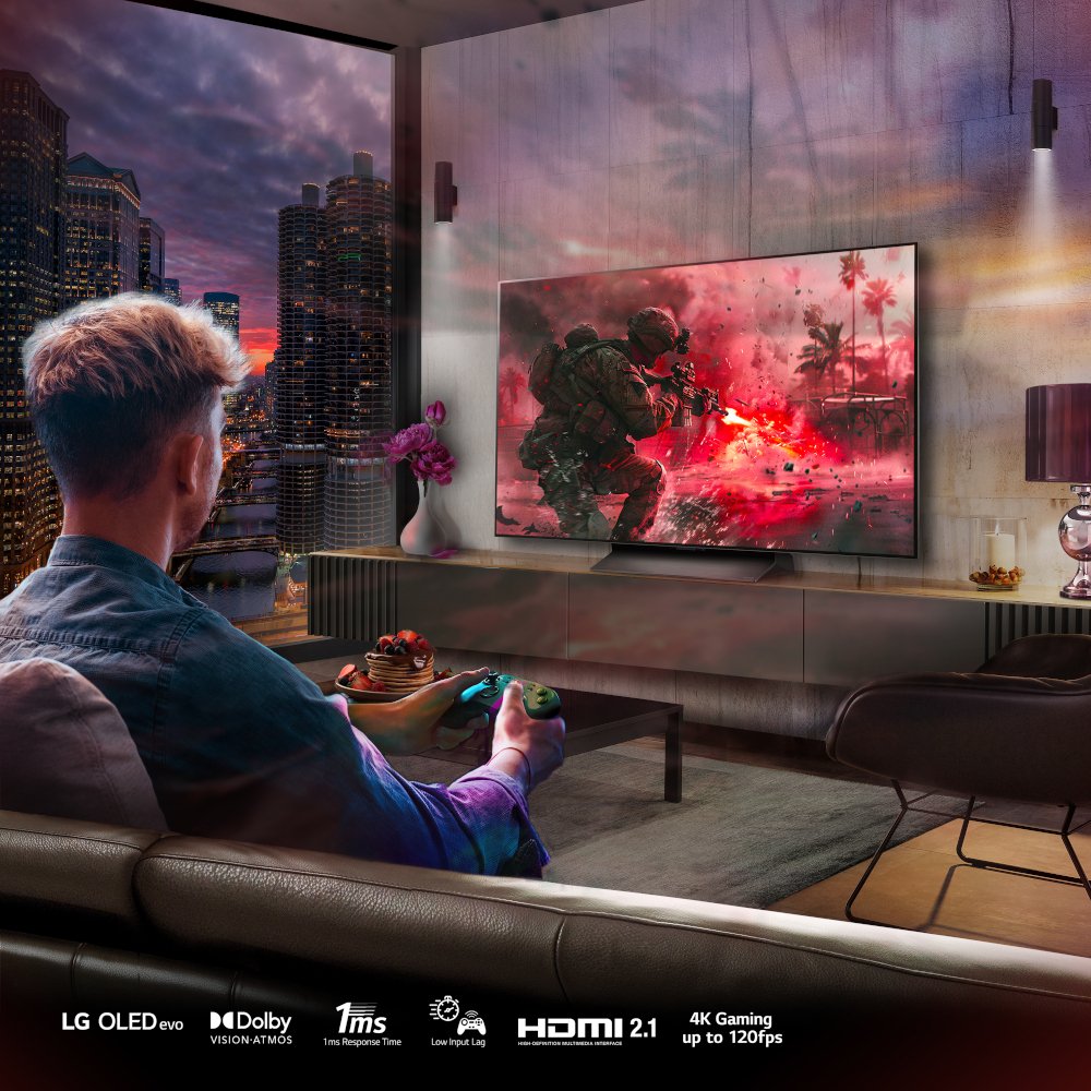 LG OLED55C46LA 55" OLED evo C4 4K Smart TV, 4K Ultra HD, G Rated ...