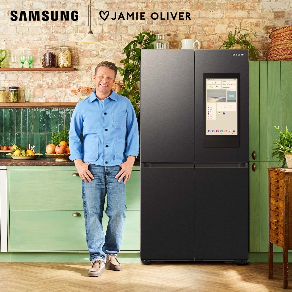 Samsung RF65DG9H0EB1 Family Hub AI Vision Inside American Fridge ...