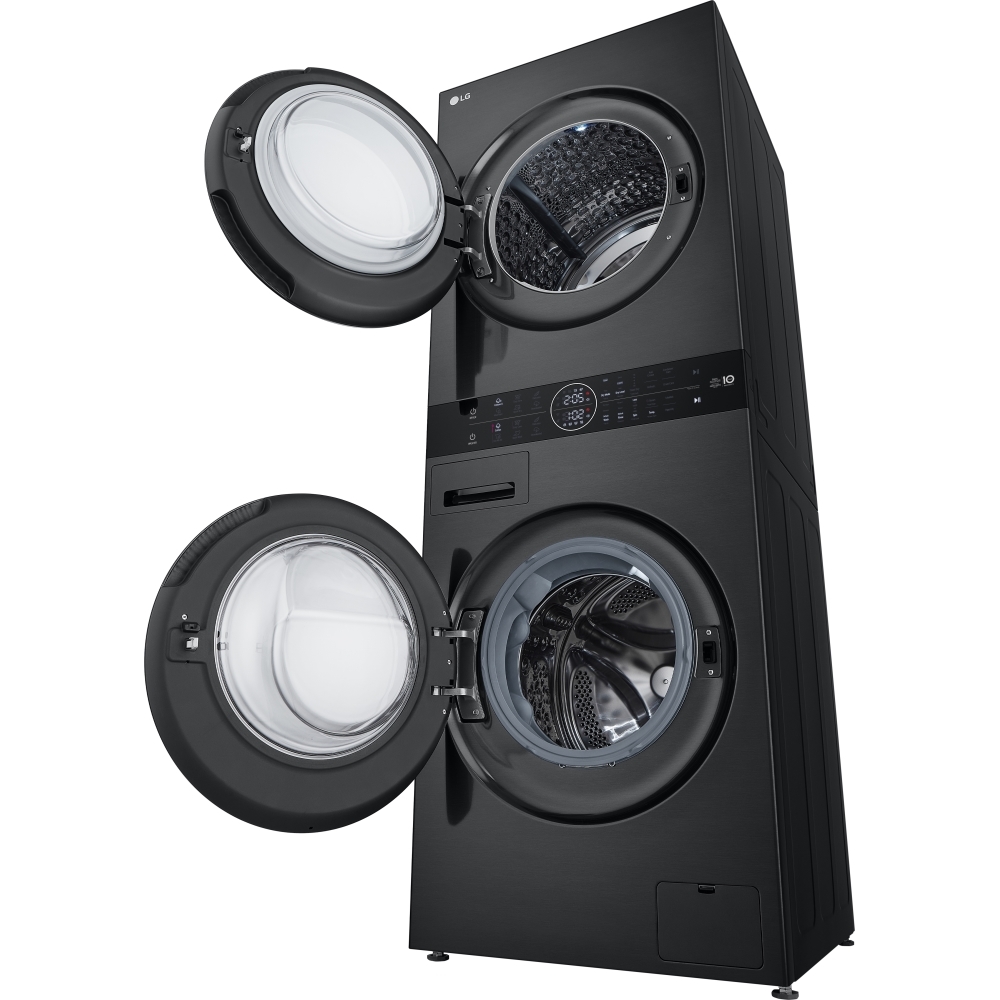 LG WT1210BBTN1 Washer Dryer, 12kg, 1400 Spin, Black, A Rated | Marks ...